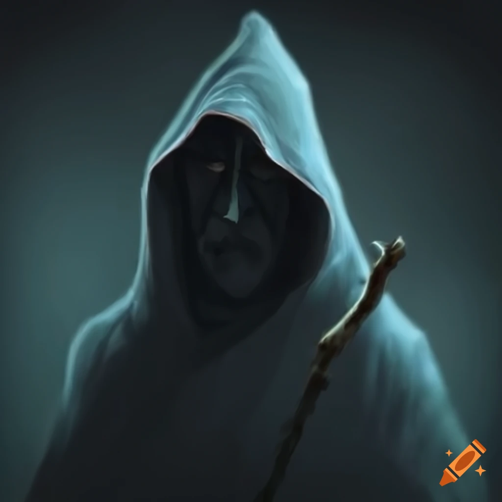 Image of a mysterious hooded wizard