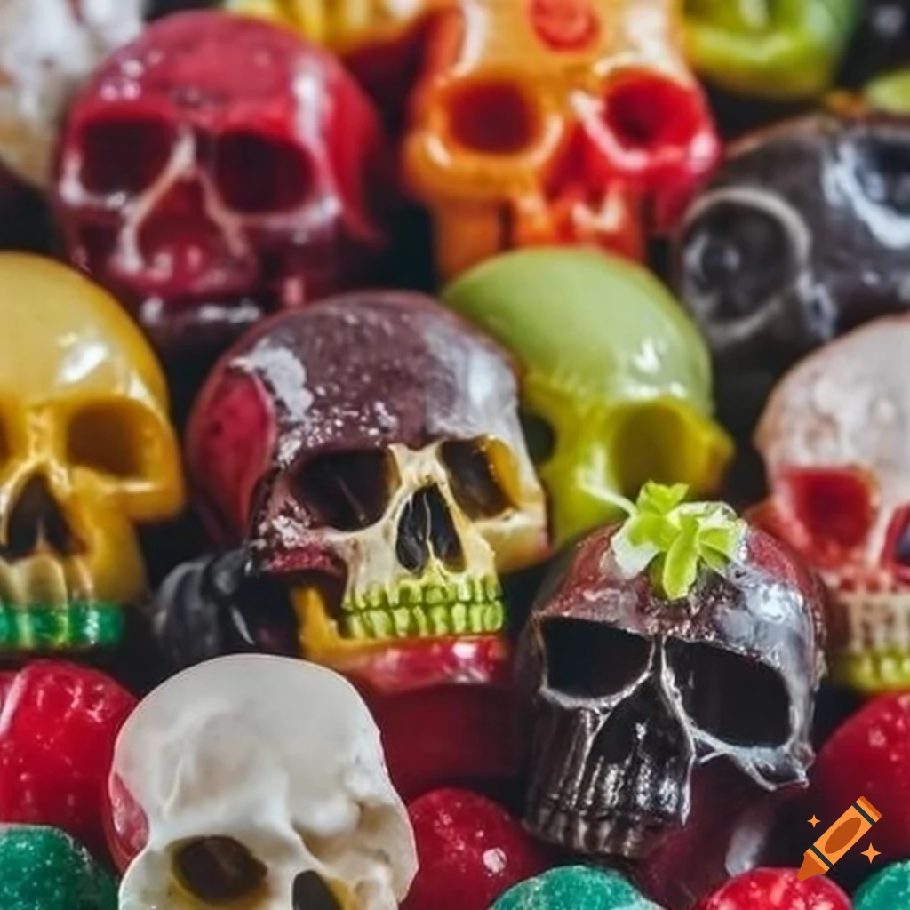 Collection of quirky cicada-shaped gummy candies on Craiyon