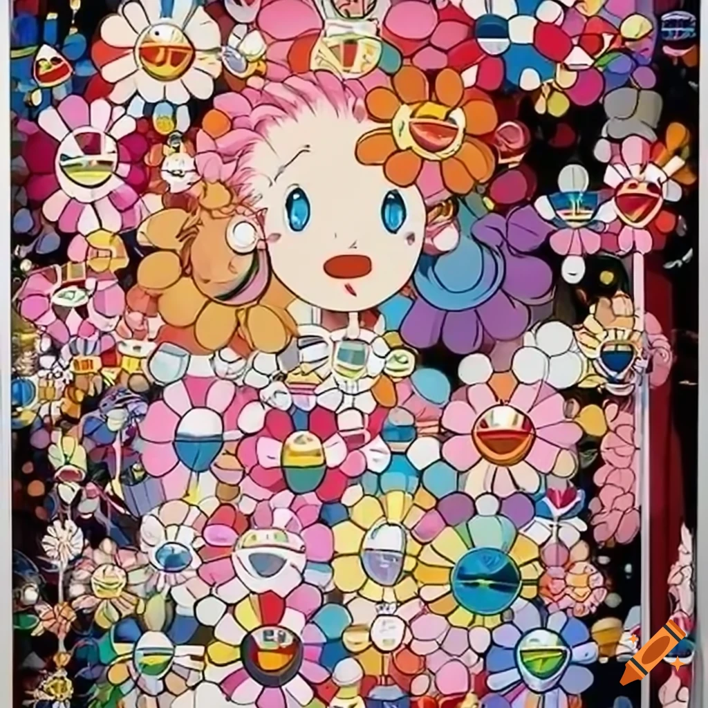 Takashi Murakami's painting - The Prime of Miss Jean Brodie on Craiyon