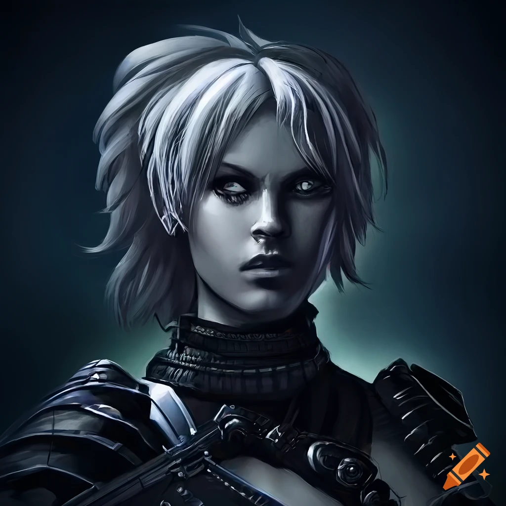 Jaimie alexander as serious dnd female ranger, poncho, hat, portrait ...