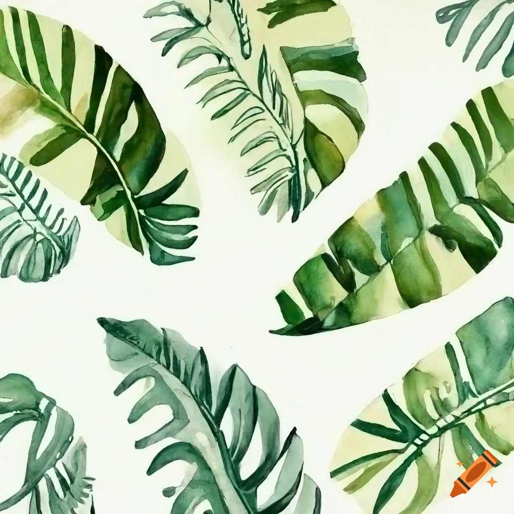 Green botanical line art on Craiyon