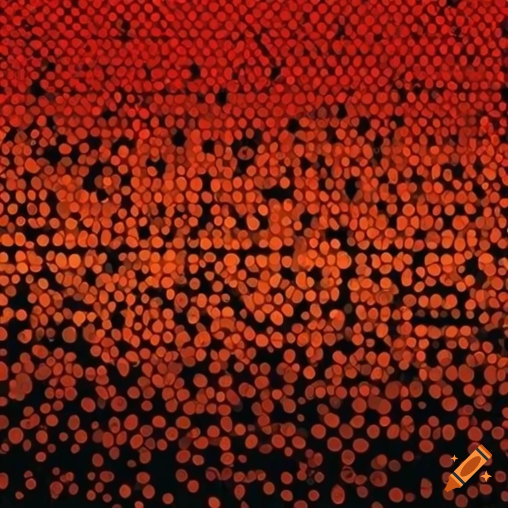 Black and red textiles combination on Craiyon