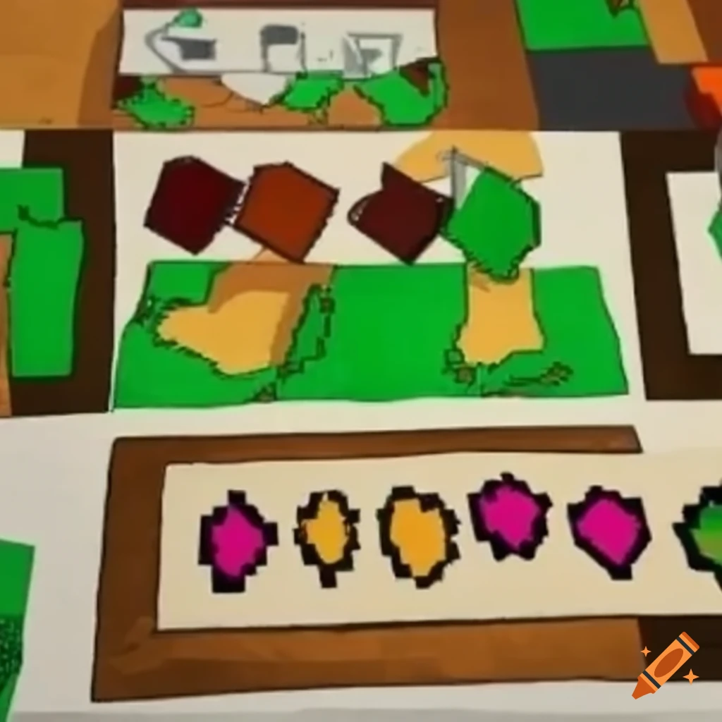 Minecraft-related activities on Craiyon