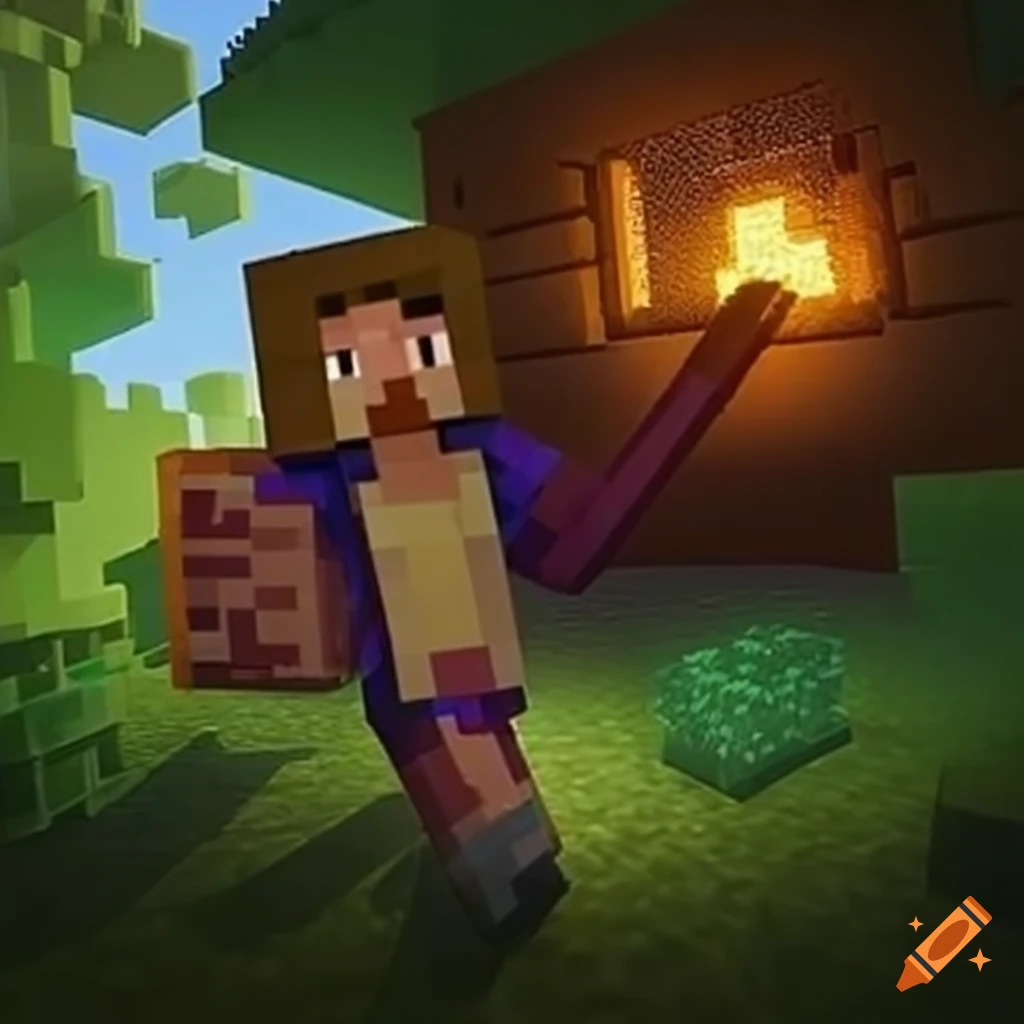 Minecraft survival game screenshot