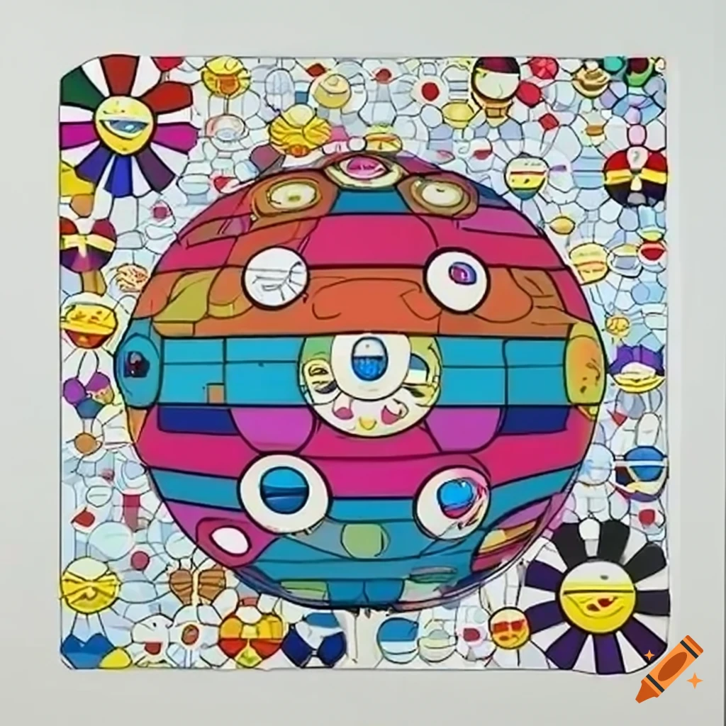 Painting by takashi murakami