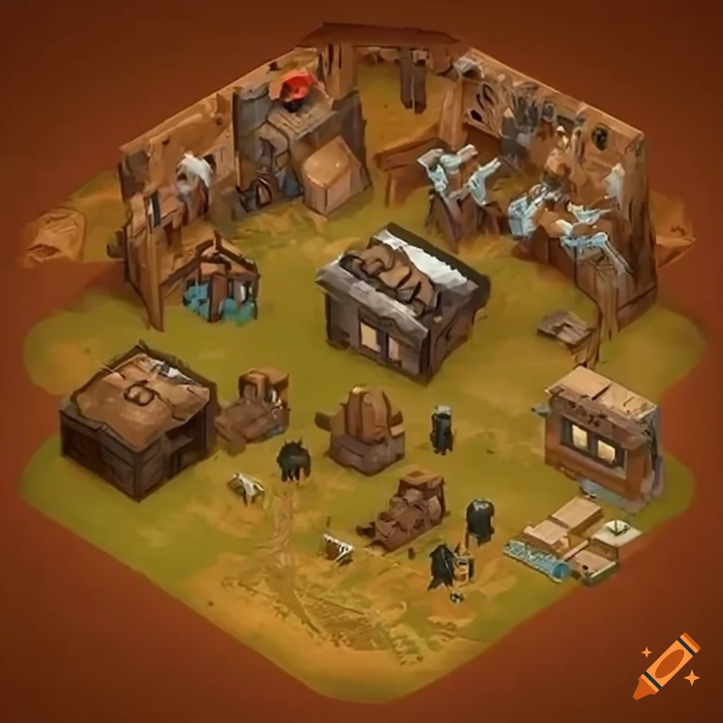 Top-down war-gaming map, historical on Craiyon