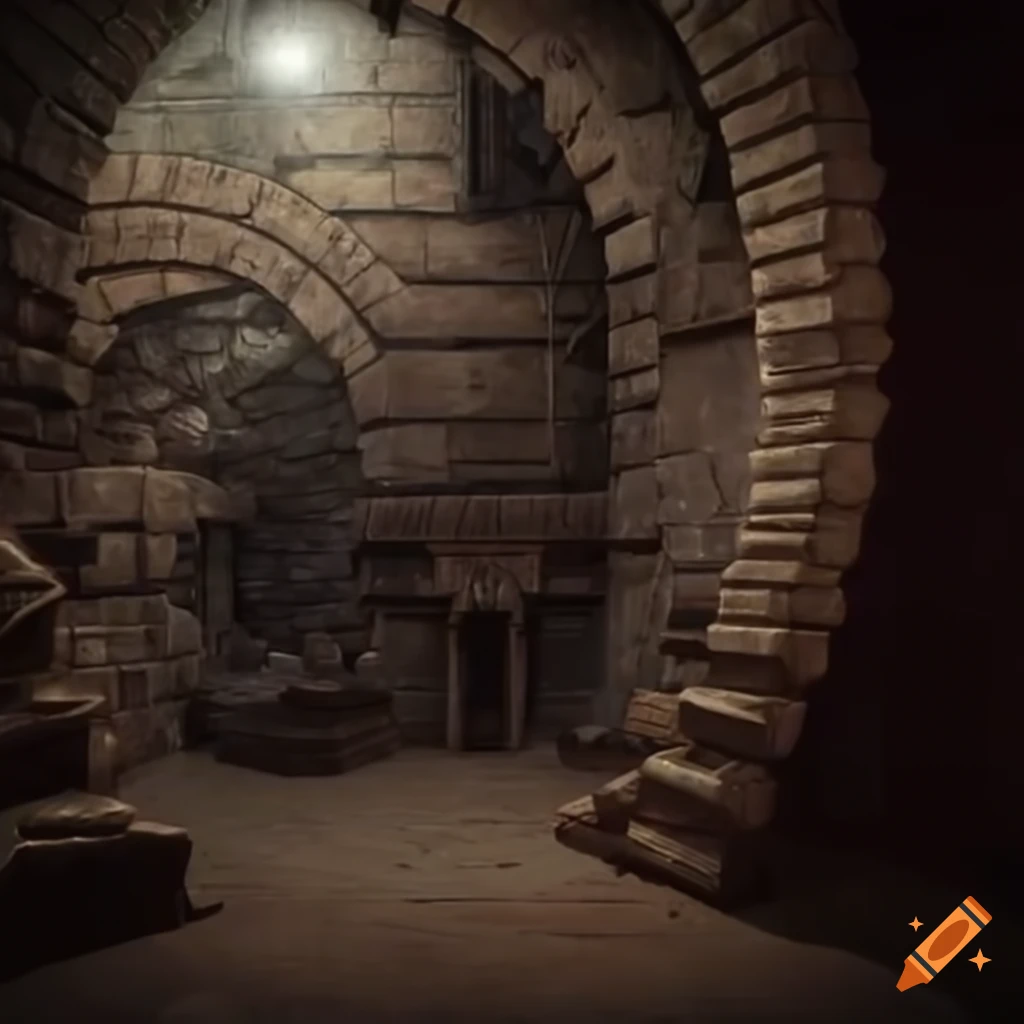 Dragon-shaped dungeon entrance in mountainside with bones scattered ...