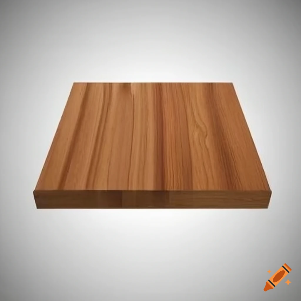 Wooden base with clean lines on Craiyon