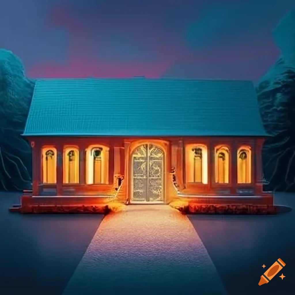 Architectural patch design on Craiyon