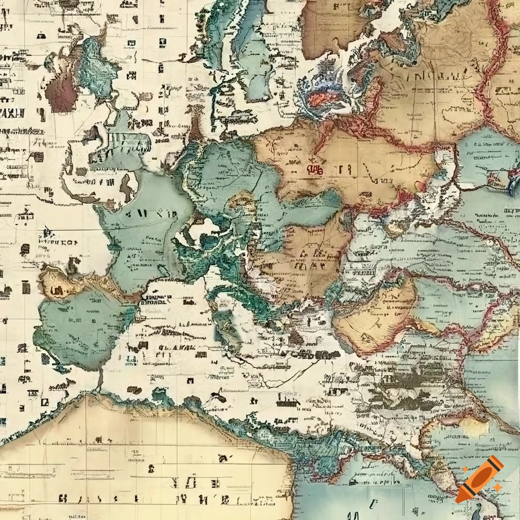 Classic map exploration on Craiyon