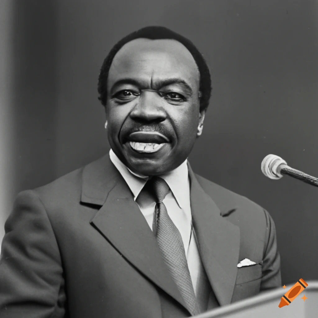 Portrait of Omar Bongo Ondimba on Craiyon