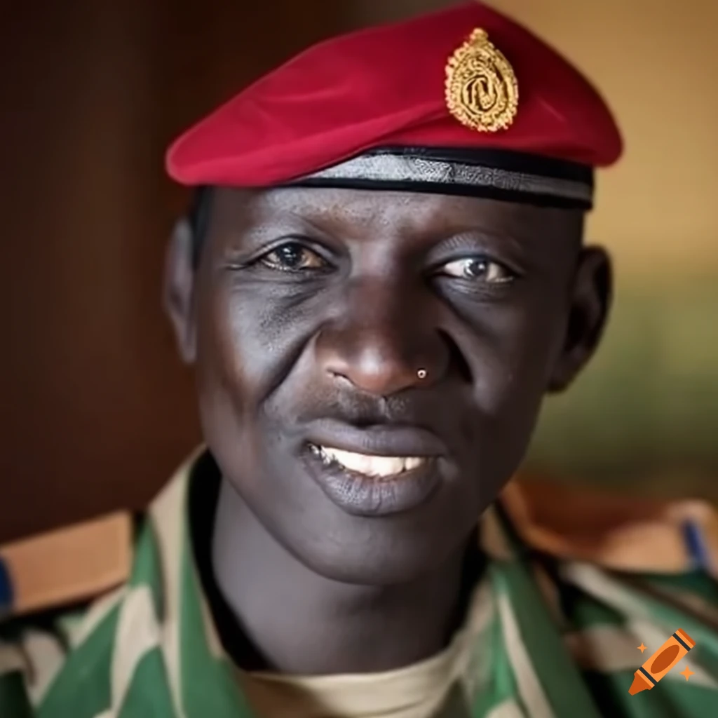 Mahamat déby, chadian politician on Craiyon