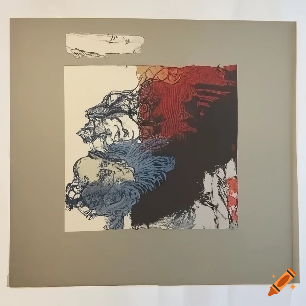 Abstract artwork by Robert Rauschenberg on Craiyon