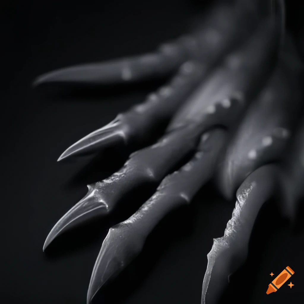 Close-up of a sharp and powerful claw