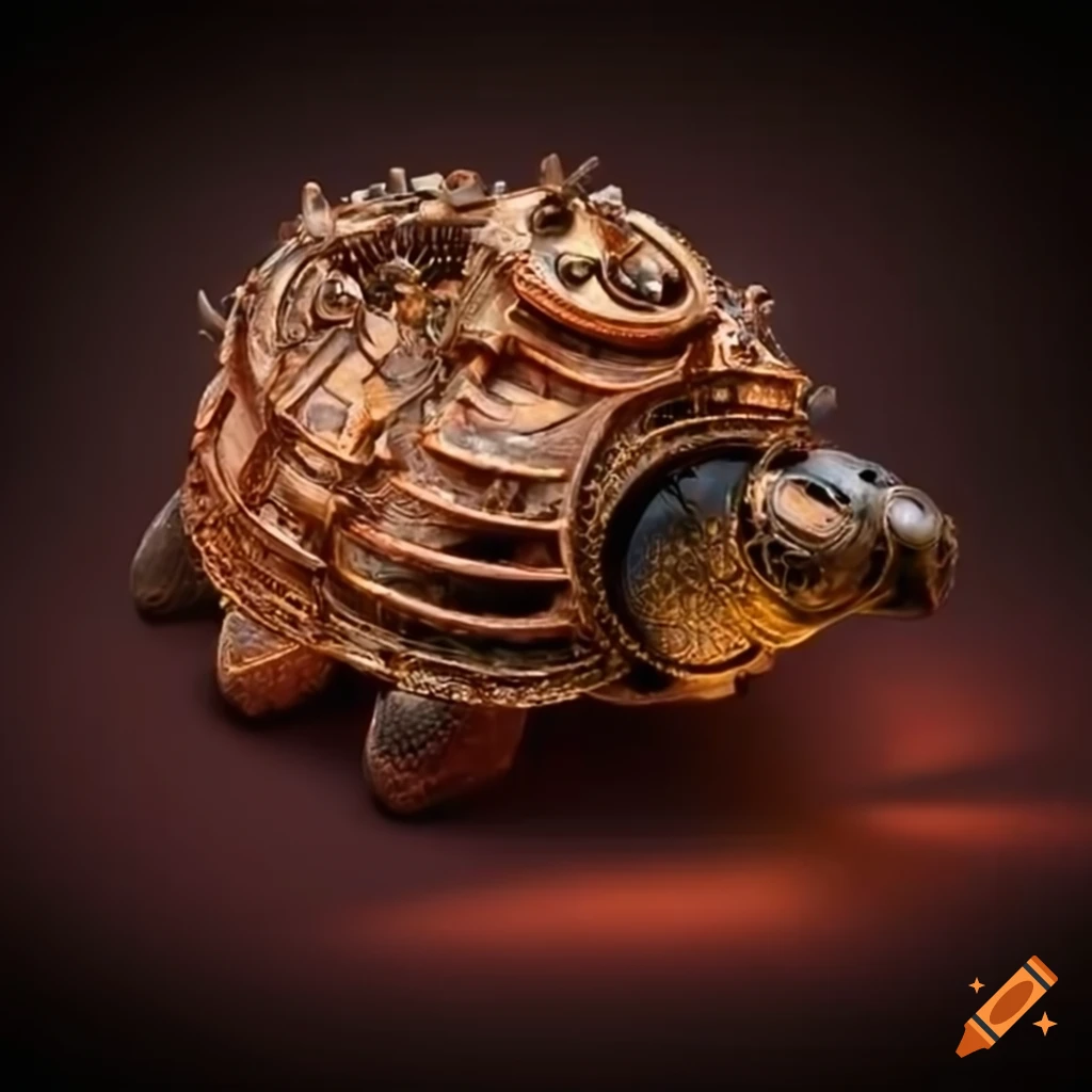 Steampunk turtle machinery