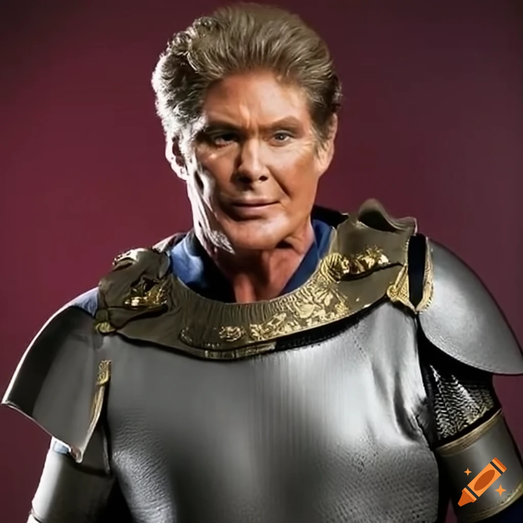 Image of david hasselhoff as a knight