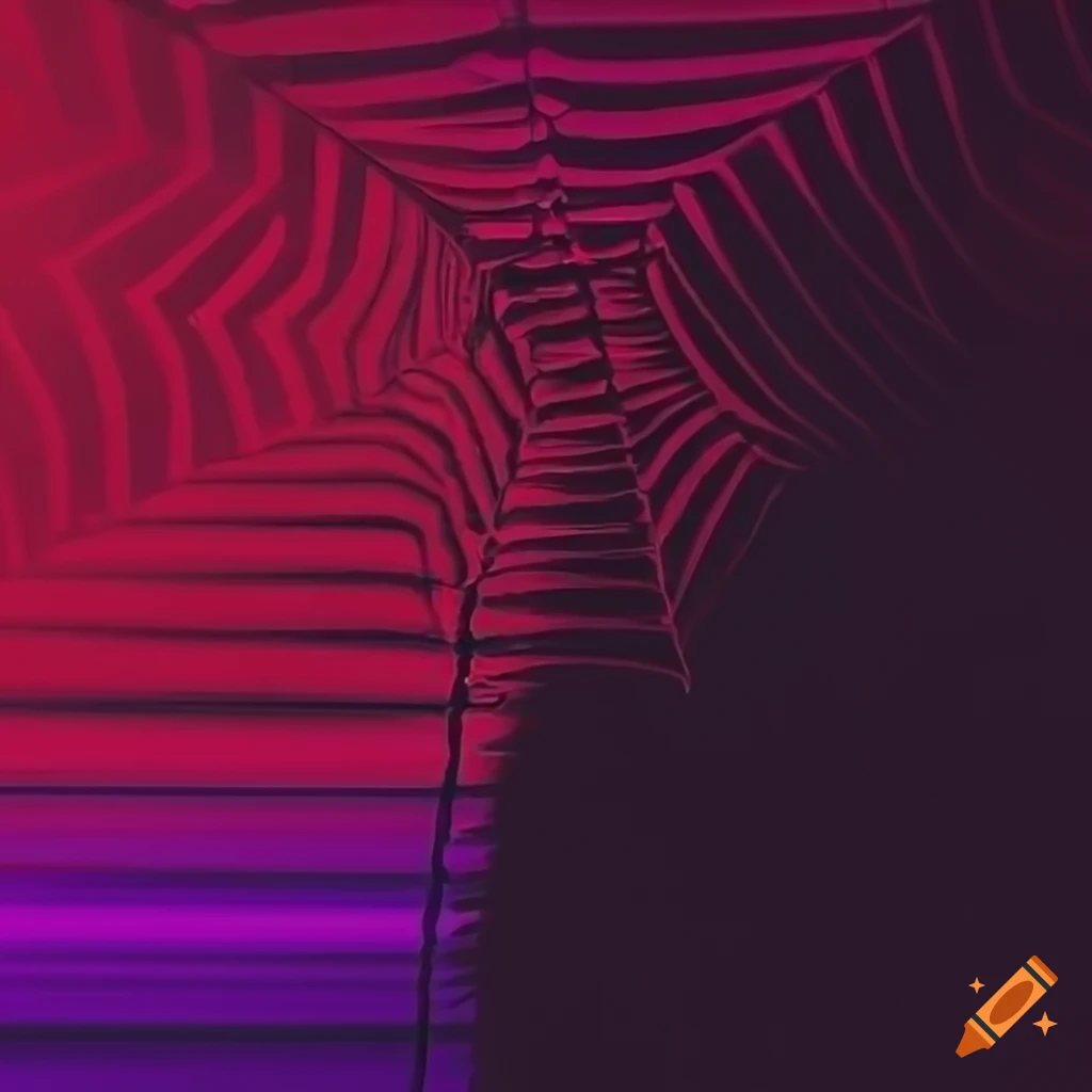 Vaporwave background with red and purple transition colors
