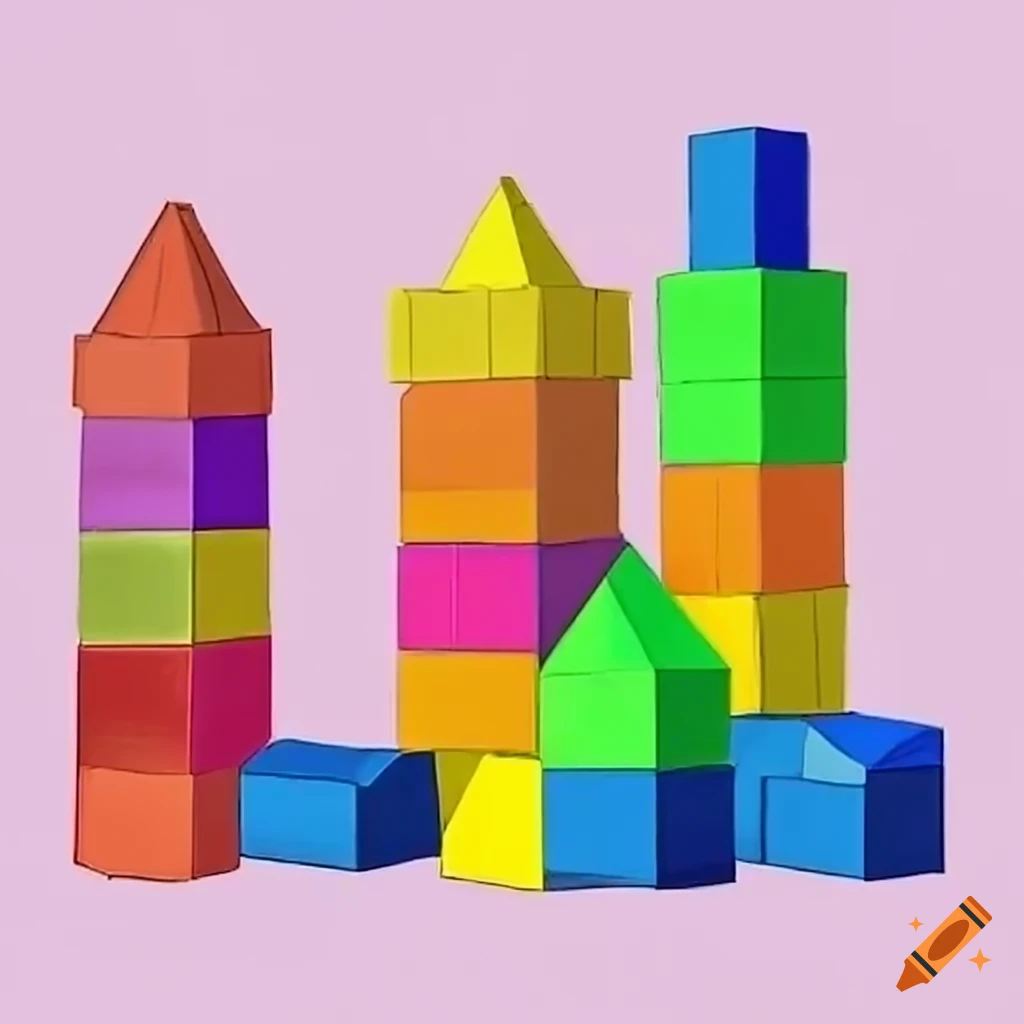 Image of vast building blocks on Craiyon