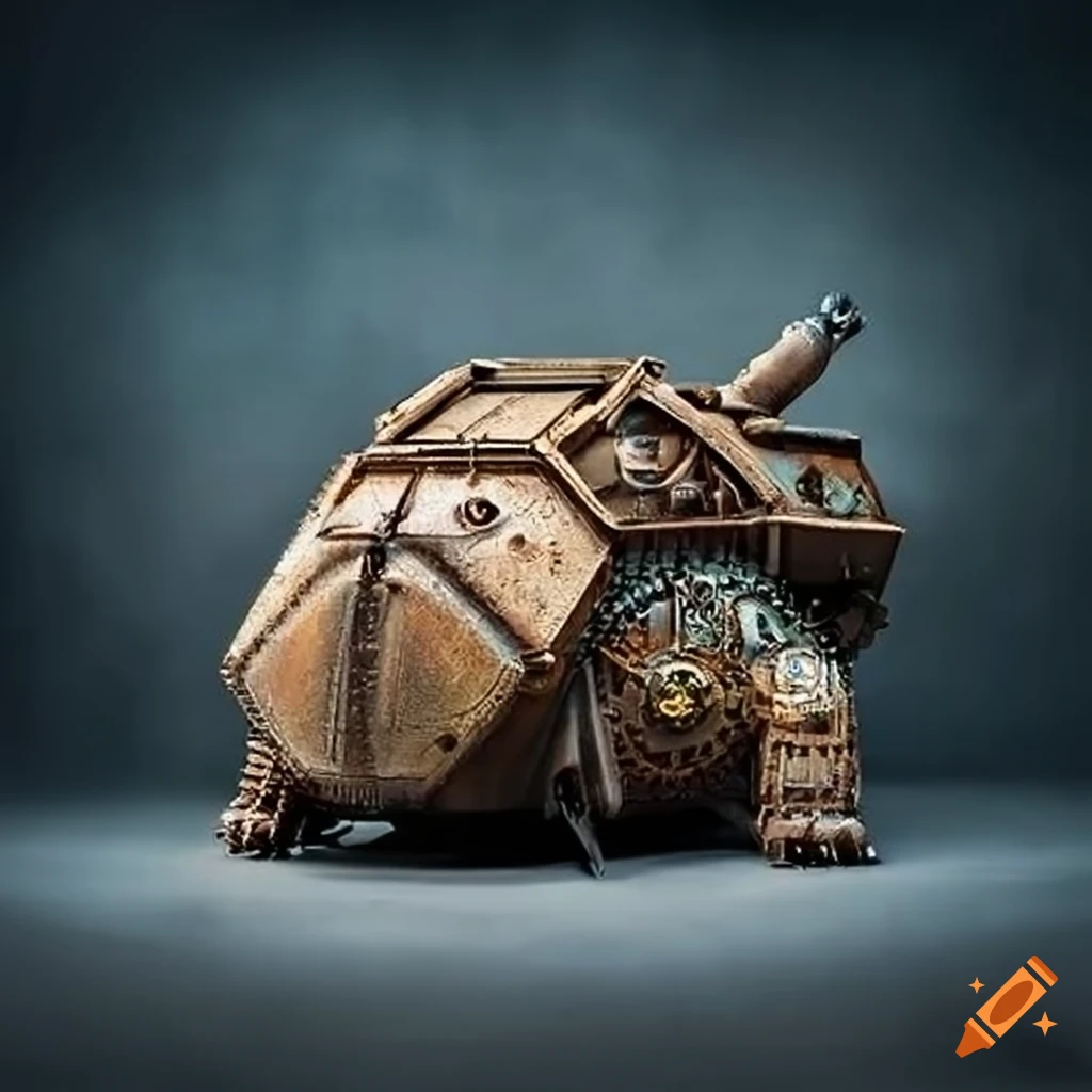 Futuristic steampunk tank inspired by German design on Craiyon