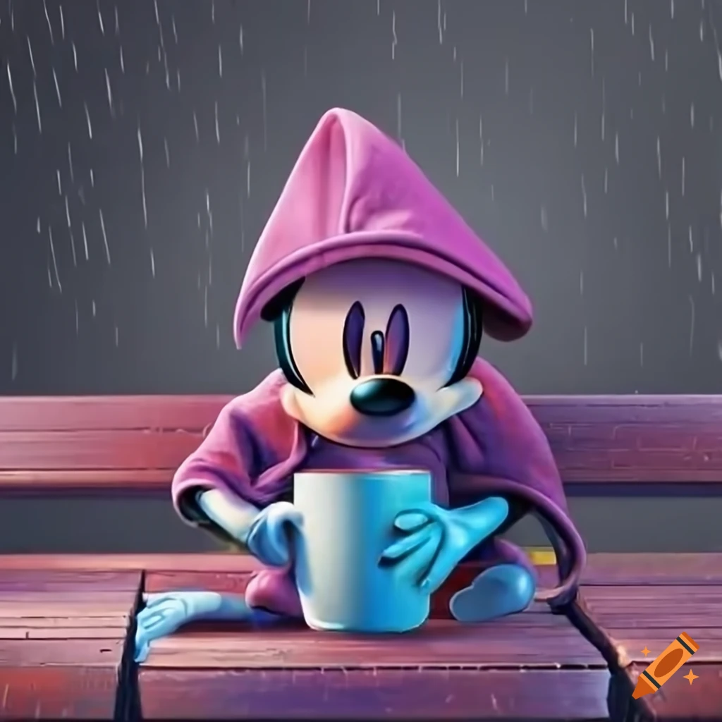 Mickey mouse surrounded by pills on Craiyon