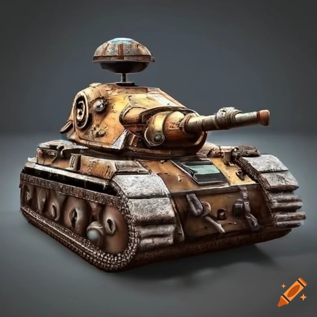 Image of a steampunk mayan tank