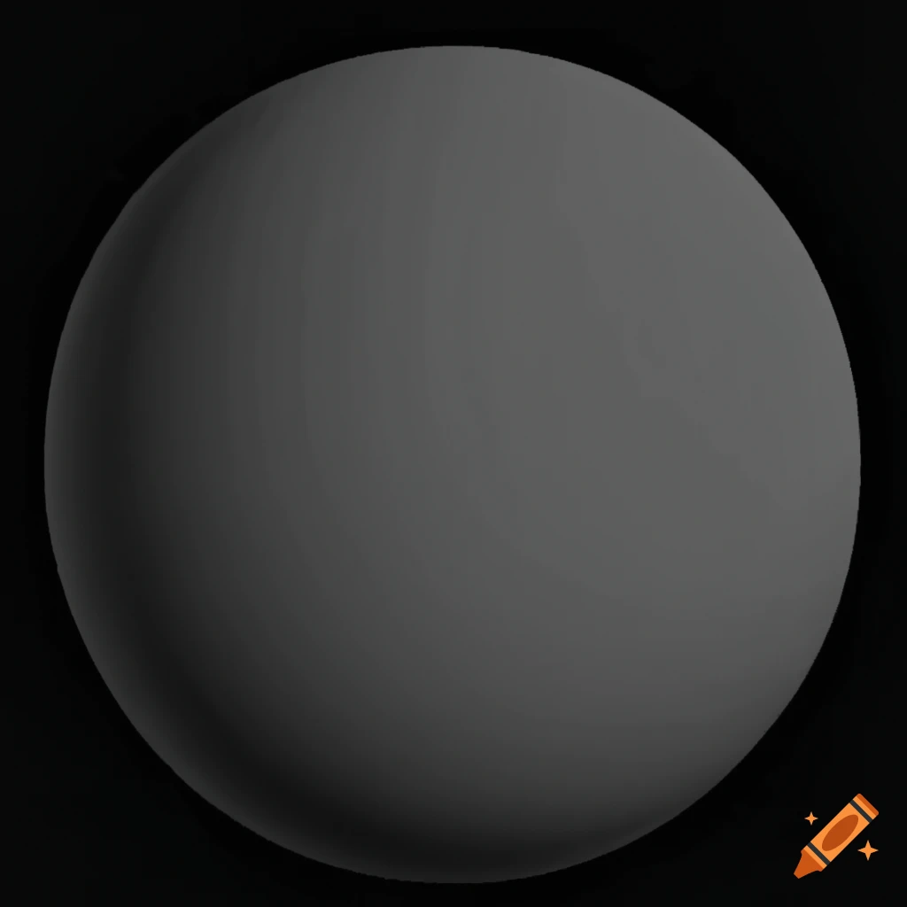 Ray tracing rendering of a flat sphere in a black void on Craiyon