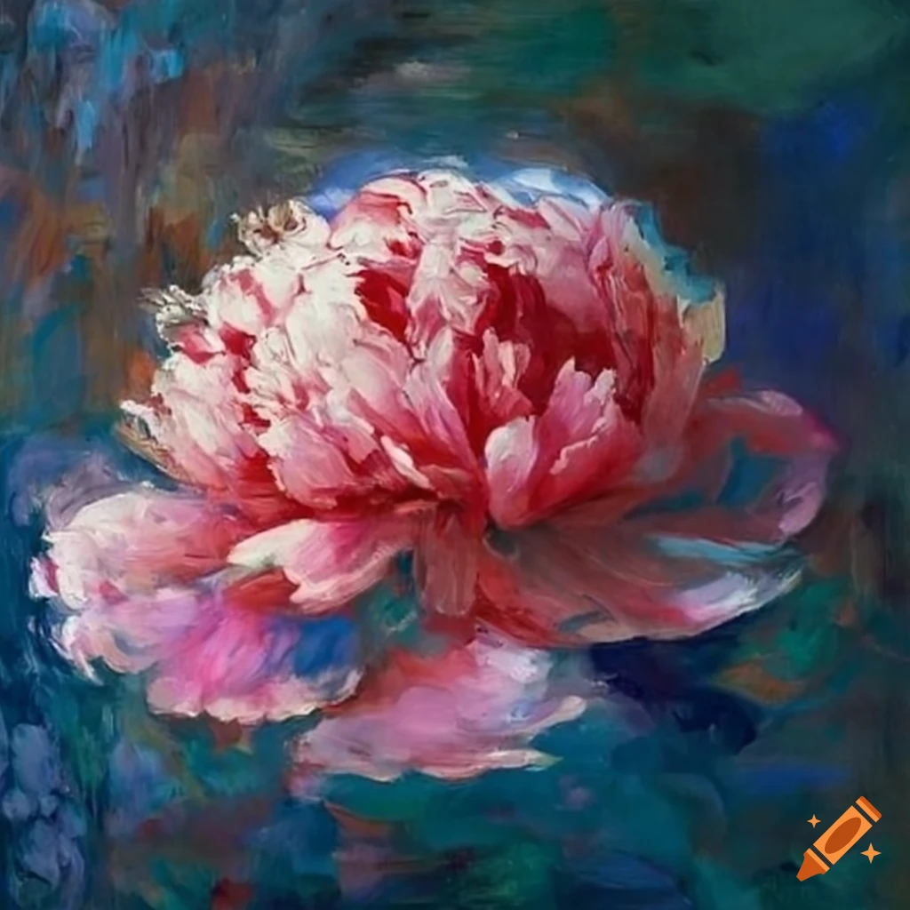 Monet's painting of a peony