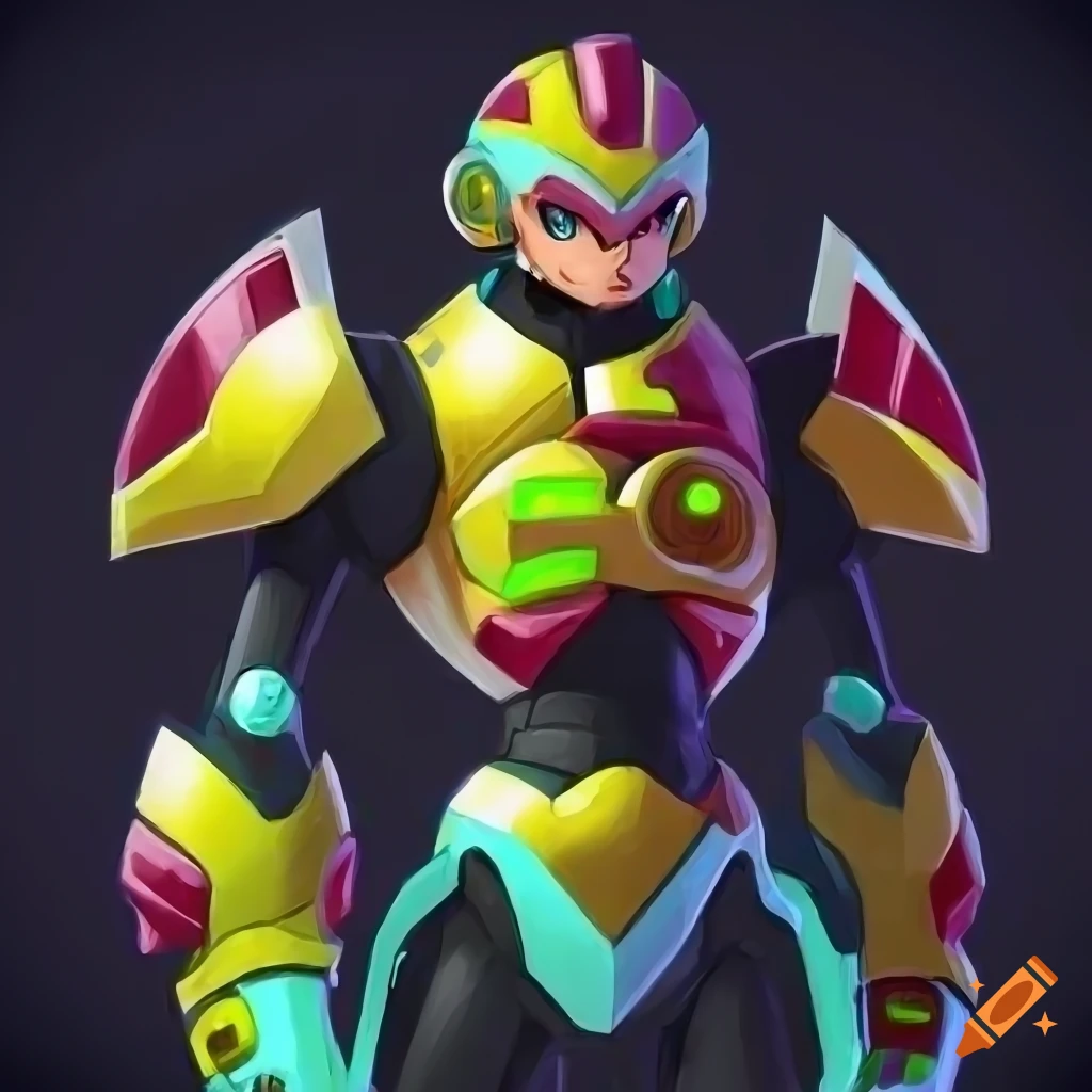 Cyborg alien warrior in bee-inspired armor on Craiyon