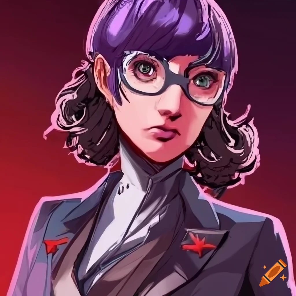 Crossover artwork of Grand Theft Auto 5 and Persona 5 characters on Craiyon