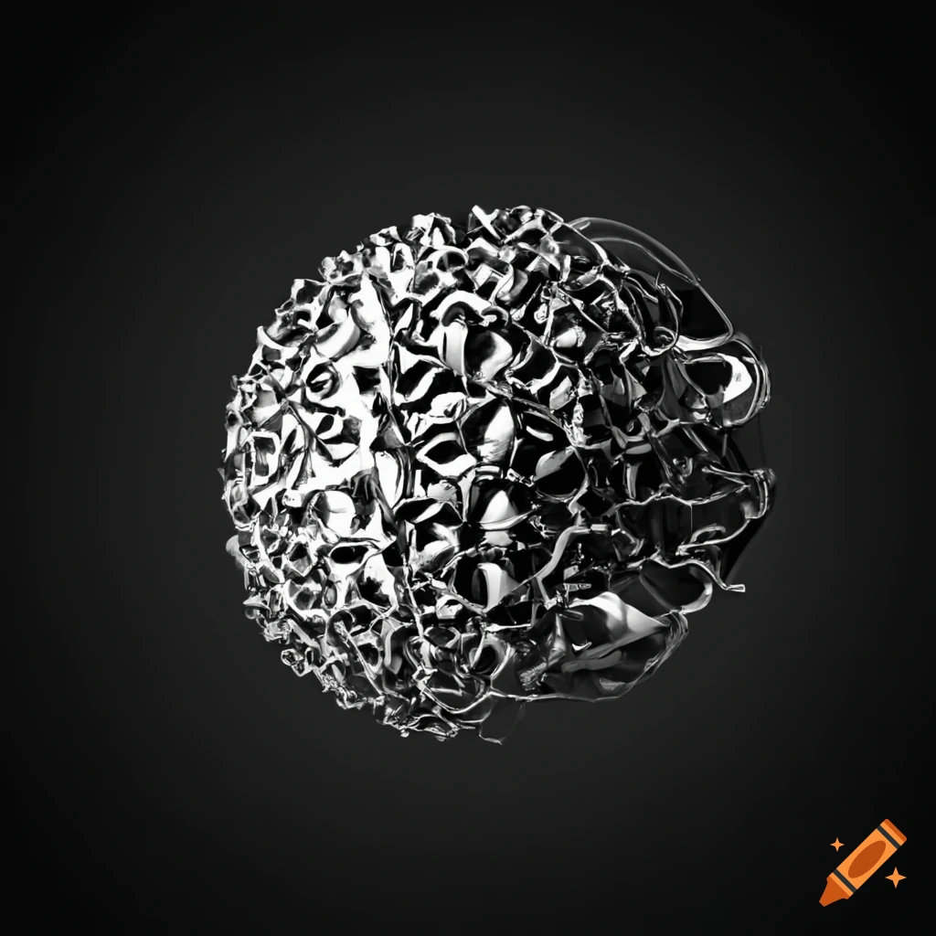 Bionic titanium structure created using additive manufacturing on Craiyon