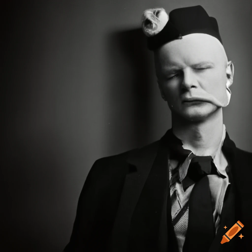 Max Headroom wearing a kilt on Craiyon