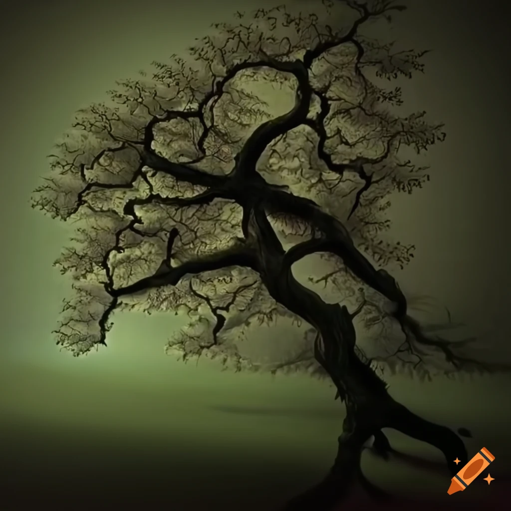 Fractal trees artwork