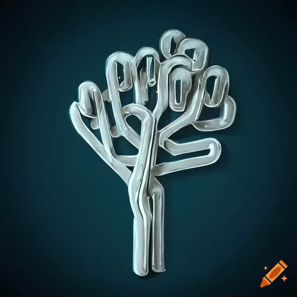 Simplistic joshua tree made of spanner wrenches