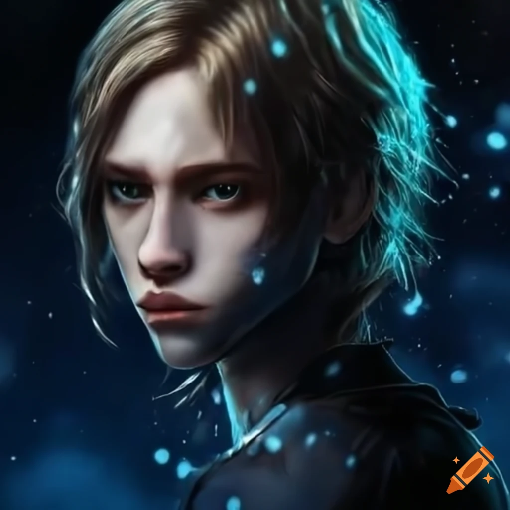 Image of a male teenager with ice powers