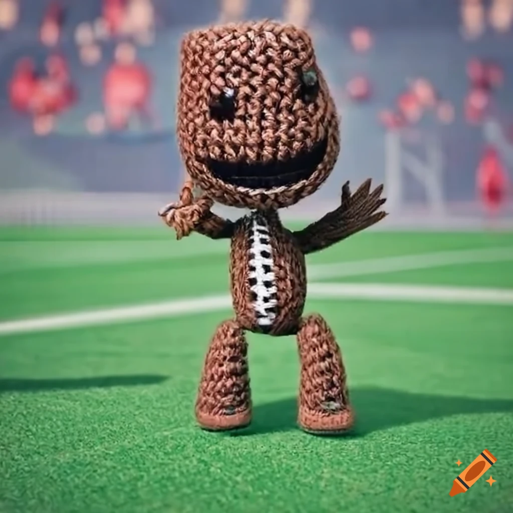 Sackboy from little big planet with diamond grills on Craiyon