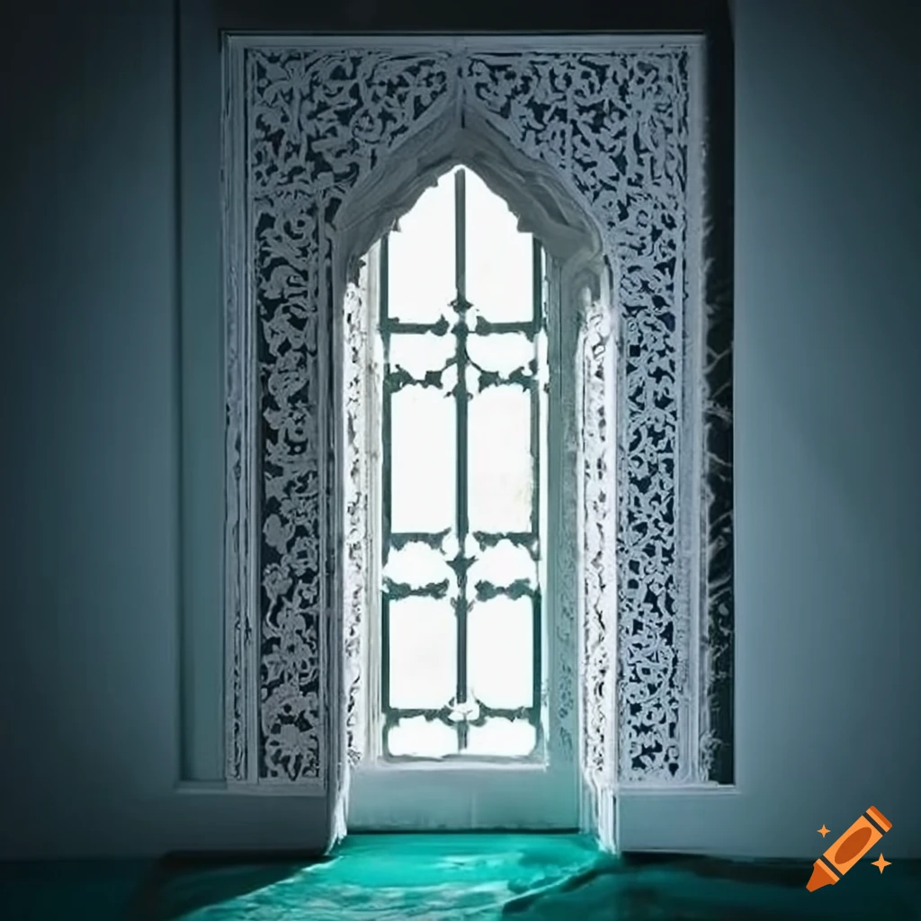 White islamic window design