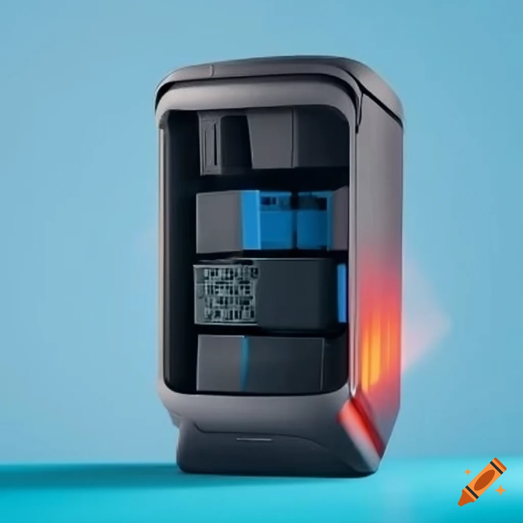 Image of storage with built-in barcode scanner on Craiyon