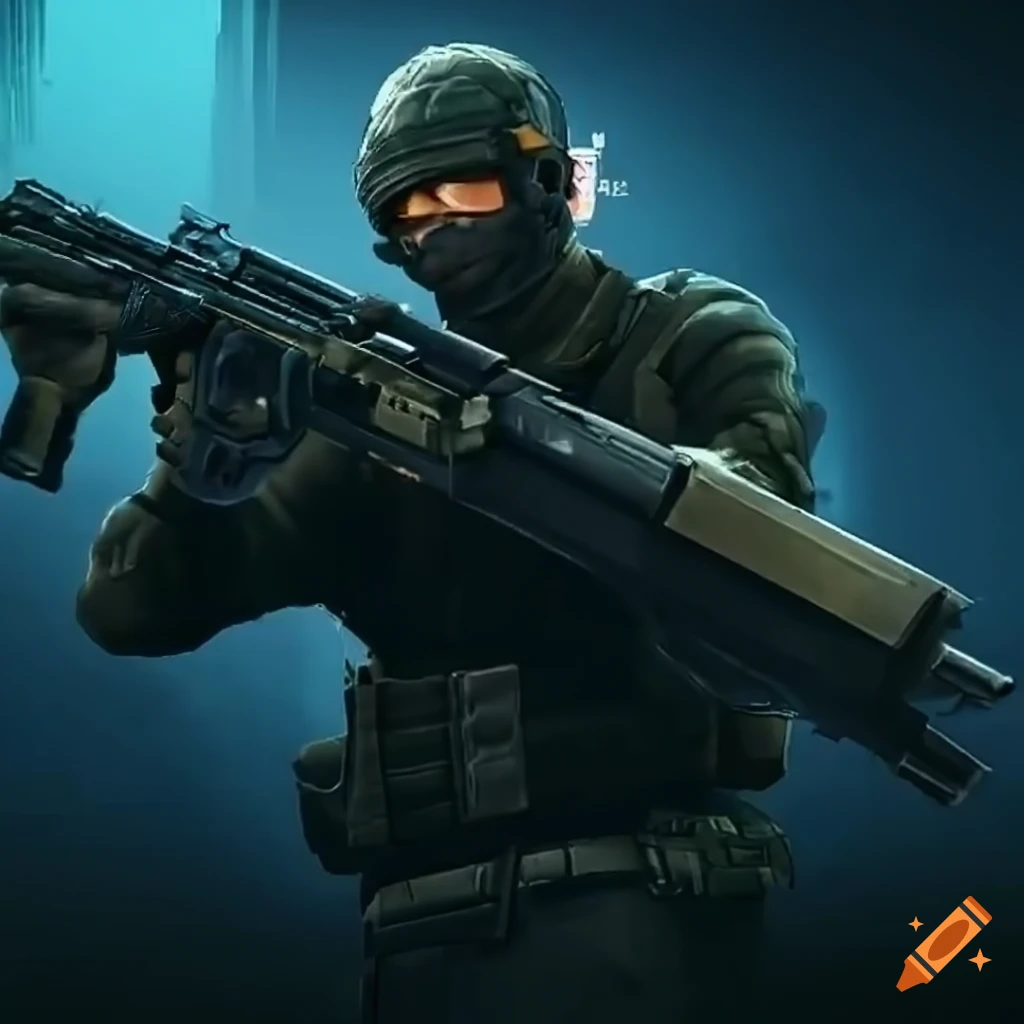 Counter strike fat man character on Craiyon