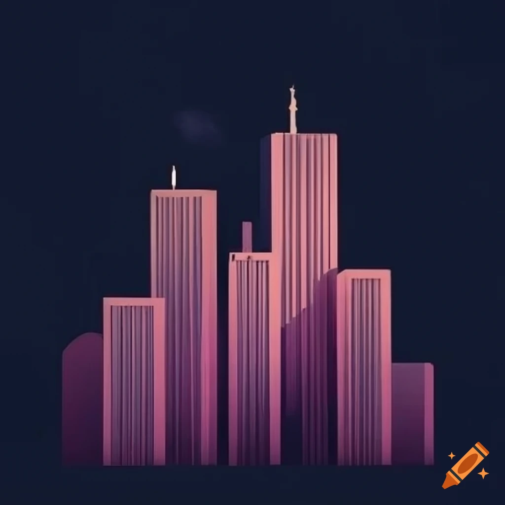 Pastel cityscape artwork on Craiyon