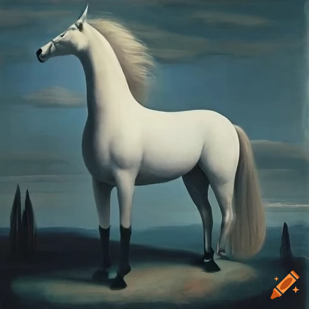 Cubist artwork of a woman and a horse with sharply defined faces on Craiyon