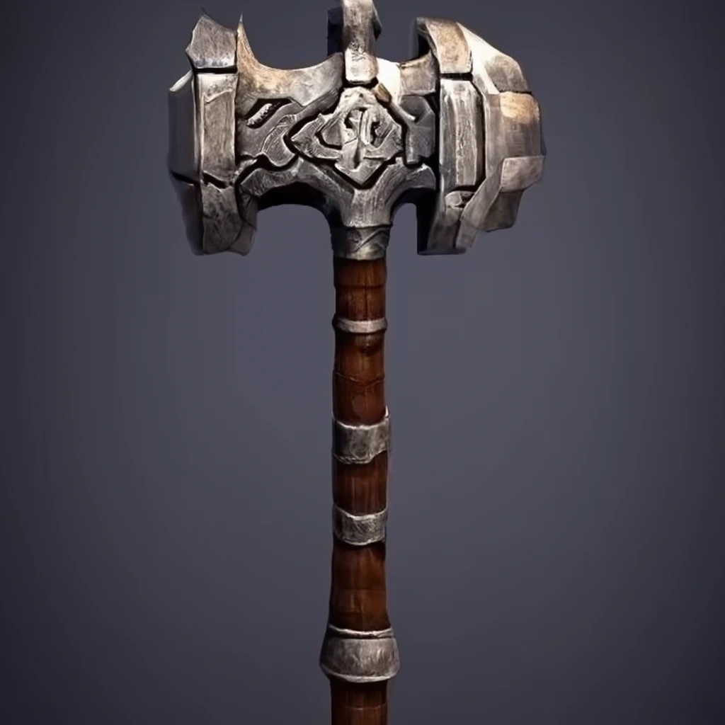 Medieval fantasy hammer on Craiyon
