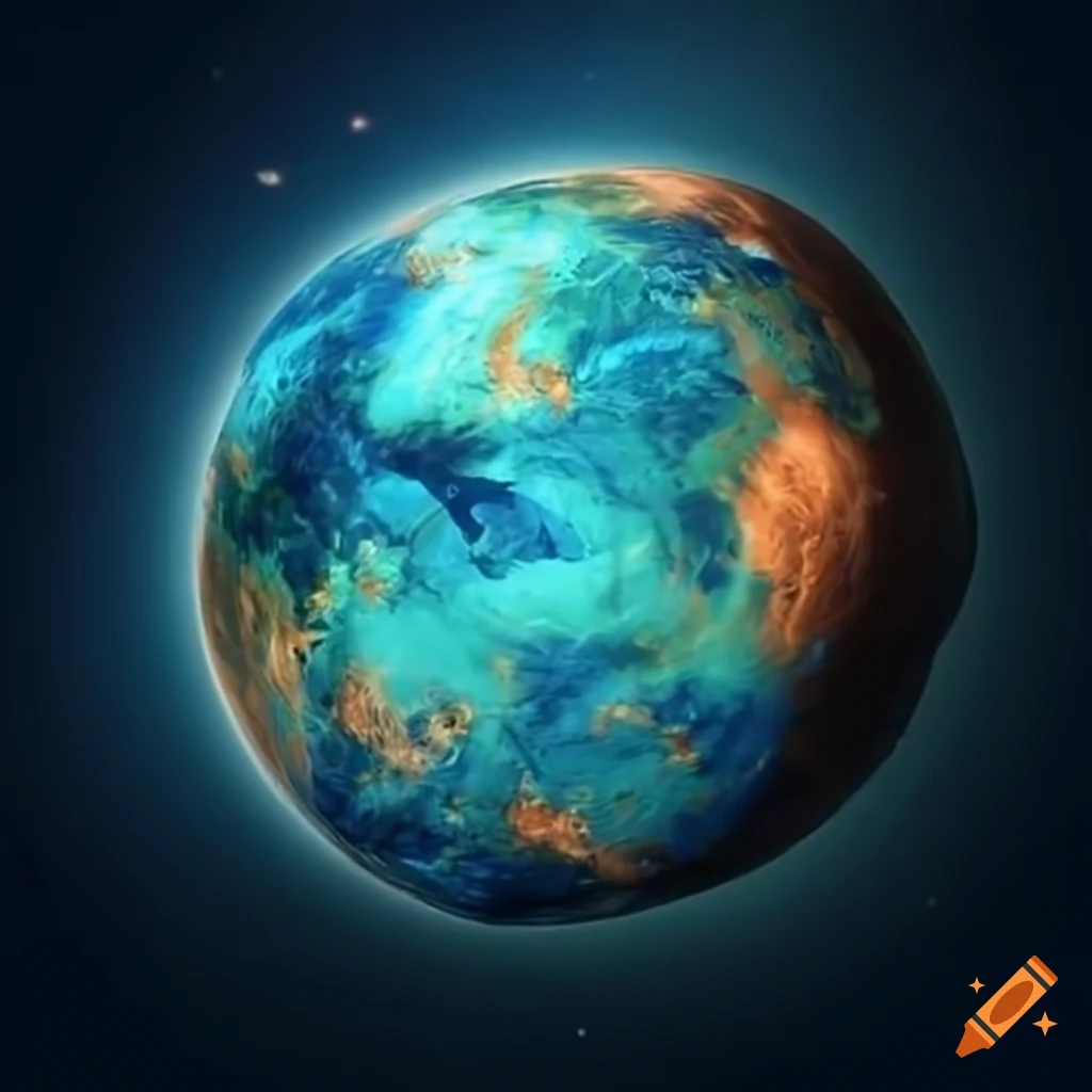 Image of a gaming planet on Craiyon