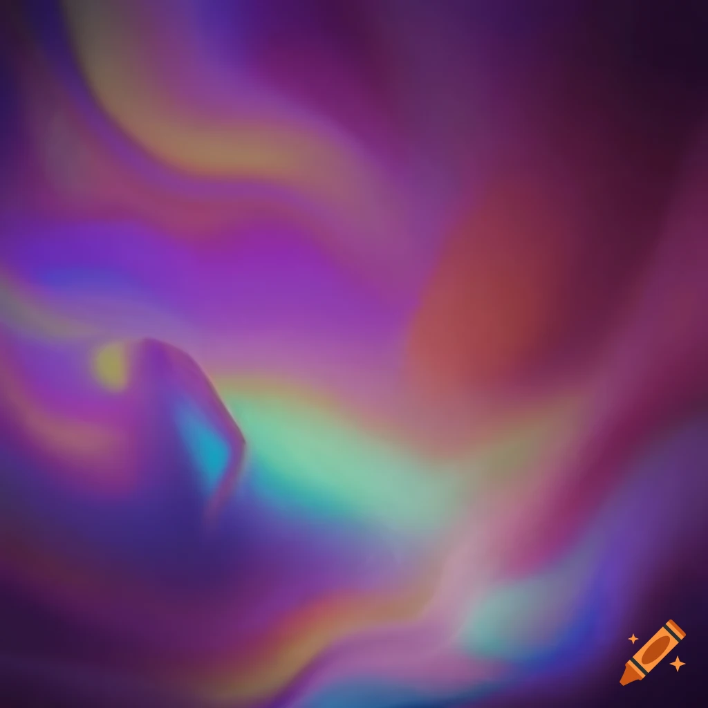 Ethereal iridescent light art on Craiyon