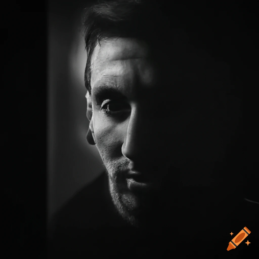 Lionel messi intense gaze on Craiyon