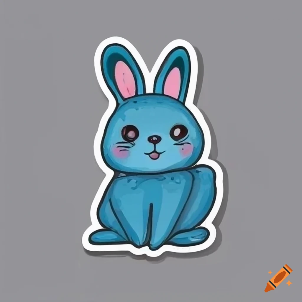 Cartoon bunny rabbit portrait on Craiyon