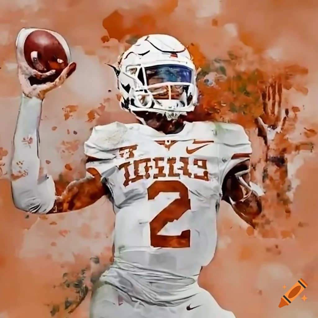 Malik murphy throwing a football pass on Craiyon