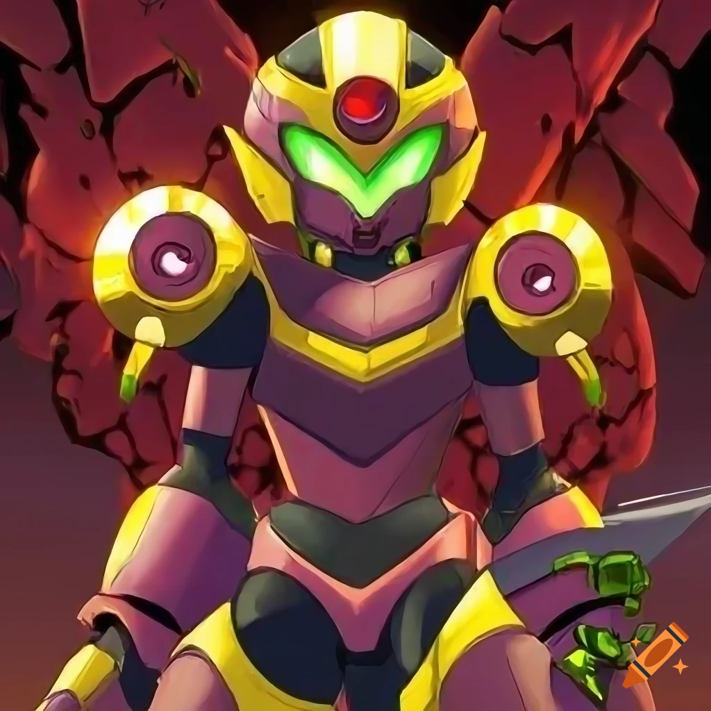 Cyberpunk mega man on Craiyon