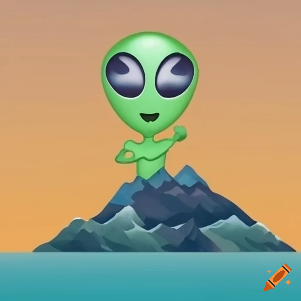 Cute alien with sofa on Craiyon