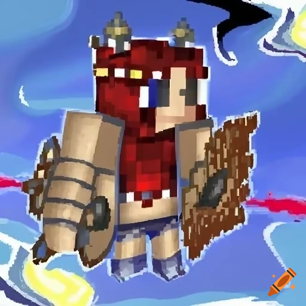 Minecraft character skin on Craiyon
