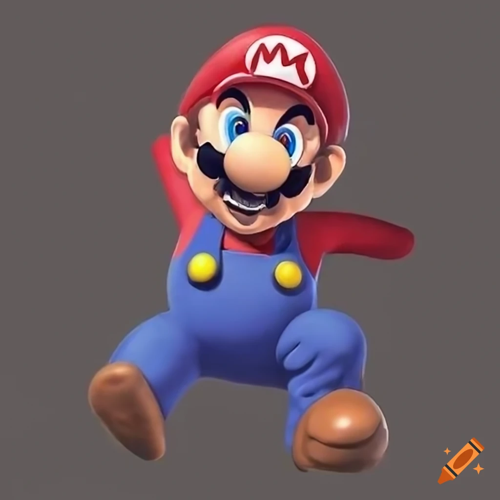 Mario bros holding a compass on Craiyon